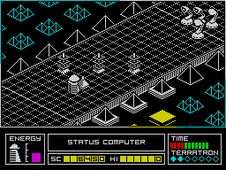 Screenshot of Alien Highway: Encounter 2 (ZX Spectrum, 1986) - MobyGames