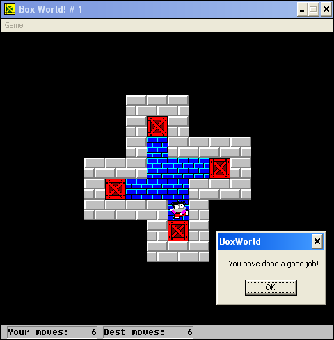 Screenshot of Box World (Windows 3.x, 1992) - MobyGames