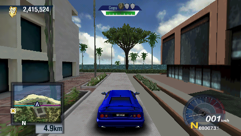 Screenshot of Test Drive Unlimited (PSP, 2006) - MobyGames