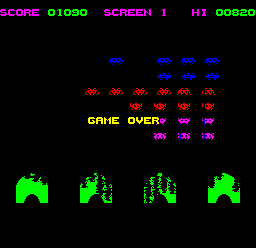 Screenshot of Lynx Invaders (Camputers Lynx, 1983) - MobyGames