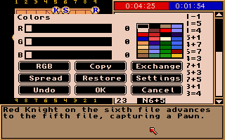 Screenshot of Chinese Chess (Amiga, 1989) - MobyGames