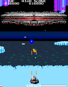 Screenshot of Repulse (Arcade, 1985) - MobyGames