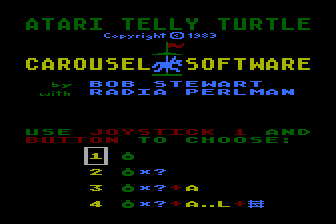 Screenshot of Telly Turtle (Atari 8-bit, 1983) - MobyGames