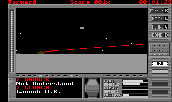 Screenshot of Space School Simulator: The Academy (Amiga, 1986) - MobyGames