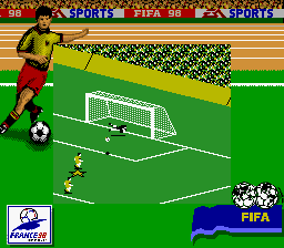 Screenshot of FIFA: Road to World Cup 98 (Game Boy, 1997) - MobyGames
