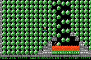Screenshot of Emerald Mine II (Amiga, 1988) - MobyGames