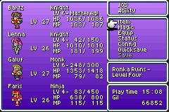Screenshot of Final Fantasy V Advance (Game Boy Advance, 2006) - MobyGames