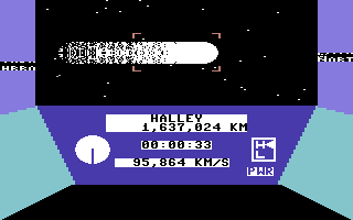 Screenshot of The Halley Project: A Mission In Our Solar System (Commodore 64, 1985) - MobyGames
