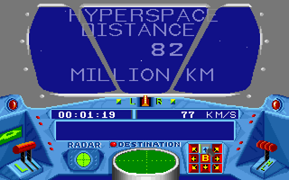 Screenshot of The Halley Project: A Mission In Our Solar System (Amiga, 1985) - MobyGames