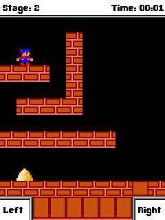 Screenshot of Lode Runner (J2ME, 1983) - MobyGames