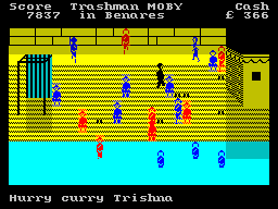 Screenshot of Travel with Trashman (ZX Spectrum, 1984) - MobyGames