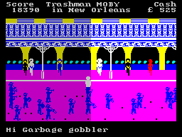 Screenshot of Travel with Trashman (ZX Spectrum, 1984) - MobyGames