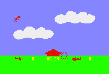 Screenshot of Red Baron / Panzer Attack (Bally Astrocade, 1978) - MobyGames