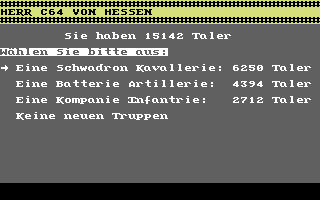 Screenshot of Kaiser (Commodore 64, 1984) - MobyGames