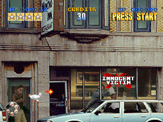 Screenshot of Lethal Enforcers I & II (PlayStation, 1997) - MobyGames