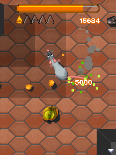 Screenshot of Disney•Pixar Ratatouille: Cheese Rush (J2ME, 2007 ...