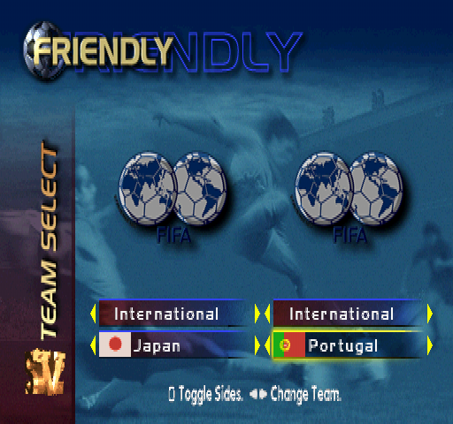 Screenshot of FIFA Soccer 96 (PlayStation, 1995) - MobyGames