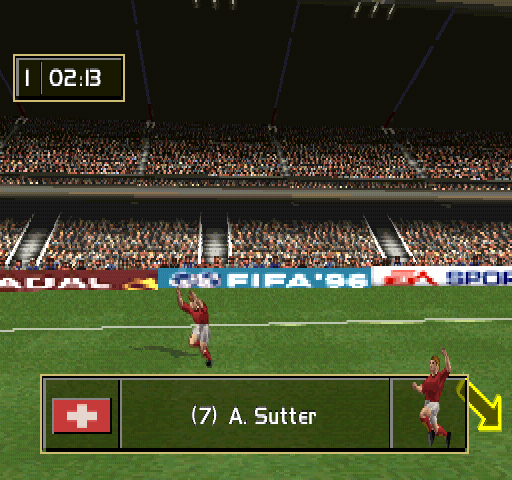 Screenshot of FIFA Soccer 96 (PlayStation, 1995) - MobyGames