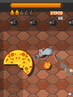 Screenshot of Disney•Pixar Ratatouille: Cheese Rush (J2ME, 2007 ...