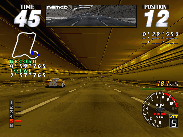 Screenshot of Rave Racer (Arcade, 1995) - MobyGames