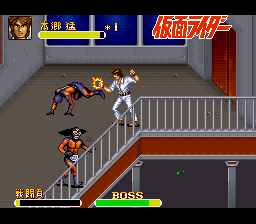 Screenshot of Kamen Rider (SNES, 1993) - MobyGames