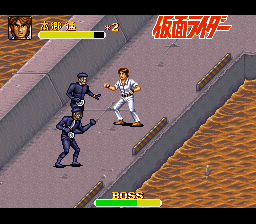 Screenshot of Kamen Rider (SNES, 1993) - MobyGames