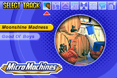 Screenshot of Micro Machines (Game Boy Advance, 2003) - MobyGames