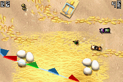 Screenshot of Micro Machines (Game Boy Advance, 2003) - MobyGames