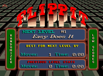 Screenshot of Flippit (Amiga, 1988) - MobyGames