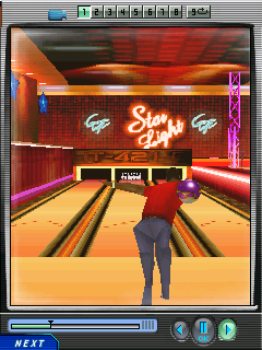Screenshot of Midnight Bowling 3D (Symbian, 2006) - MobyGames