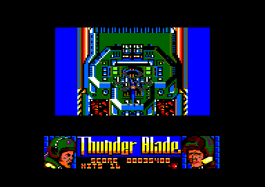 Screenshot of ThunderBlade (Amstrad CPC, 1987) - MobyGames