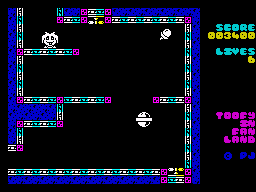 Screenshot of Toofy in Fan Land (ZX Spectrum, 2012) - MobyGames