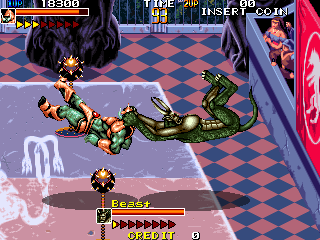 Screenshot of Mutant Fighter (Arcade, 1991) - MobyGames