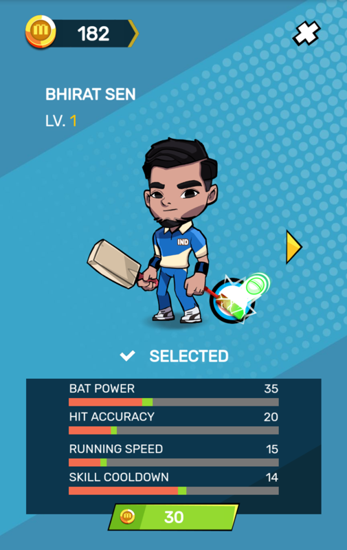 Screenshot of Cricket Legends (Browser, 2020) - MobyGames