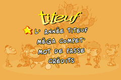 Screenshot of Titeuf: Méga compet' (Game Boy Advance, 2004) - MobyGames