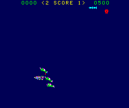 Screenshot of Shark Attack (Arcade, 1981) - MobyGames
