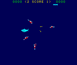 Screenshot of Shark Attack (Arcade, 1981) - MobyGames
