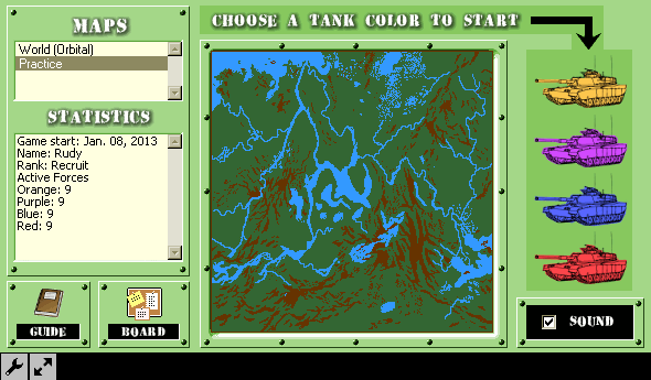 Screenshot of TankPit (Browser, 2012) - MobyGames