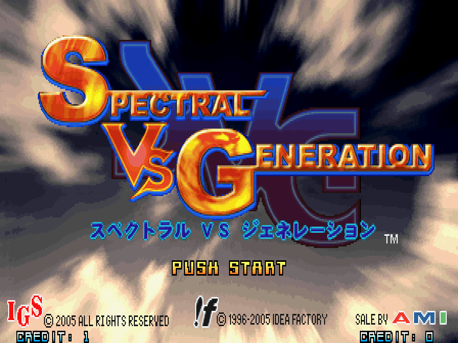 Screenshot of Spectral VS Generation (Arcade, 2005) - MobyGames