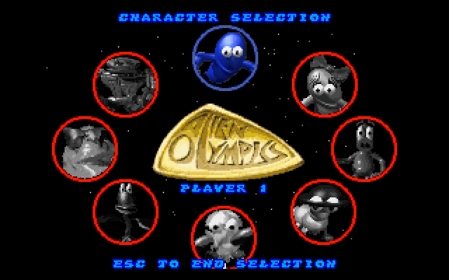 Screenshot of Alien Olympics (DOS, 1994) - MobyGames