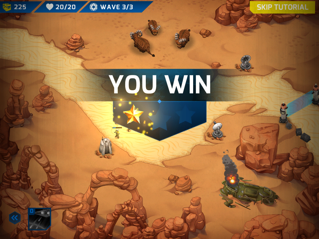 Screenshot of Star Wars: Galactic Defense (iPad, 2014) - MobyGames