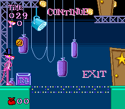Screenshot of Pink Goes to Hollywood (SNES, 1993) - MobyGames