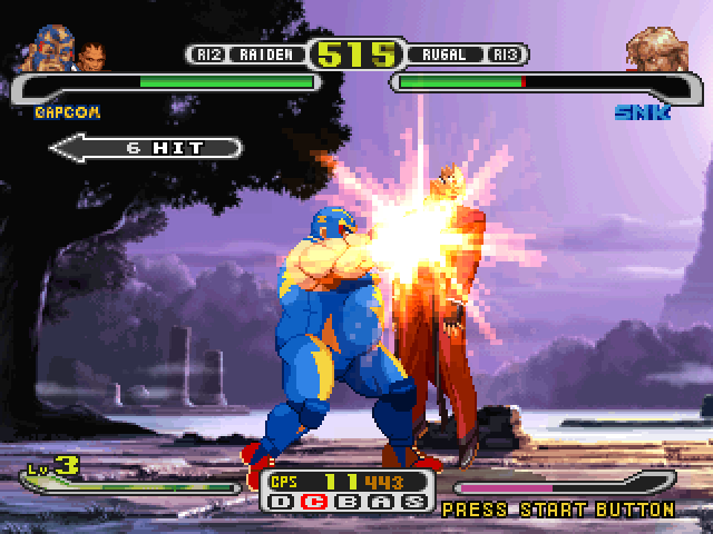Screenshot of Capcom vs. SNK Pro (PlayStation, 2000) - MobyGames