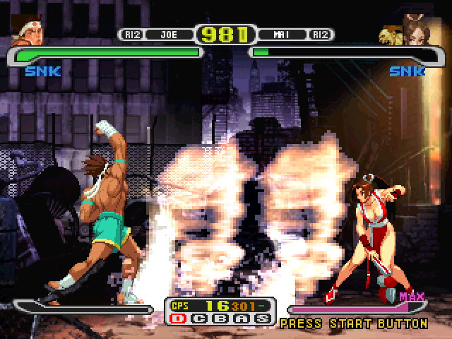 Screenshot of Capcom vs. SNK Pro (PlayStation, 2000) - MobyGames