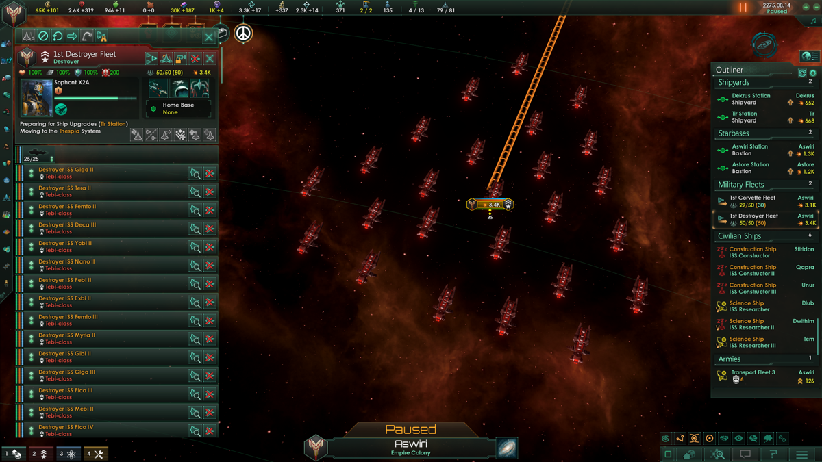 Screenshot of Stellaris (Windows, 2016) - MobyGames