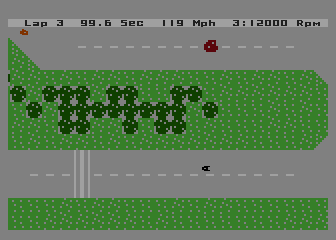 Screenshot of Formula 1 (Atari 8-bit, 1982) - MobyGames