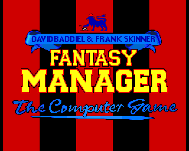 Fantasy Manager: The Computer Game (1994) - MobyGames