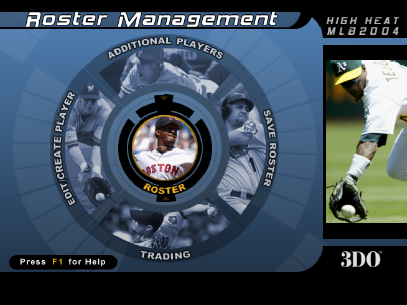 Screenshot of High Heat Major League Baseball 2004 (Windows, 2003 ...