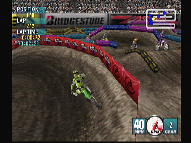 Screenshot of Jeremy McGrath Supercross 2000 (Dreamcast, 2000) - MobyGames