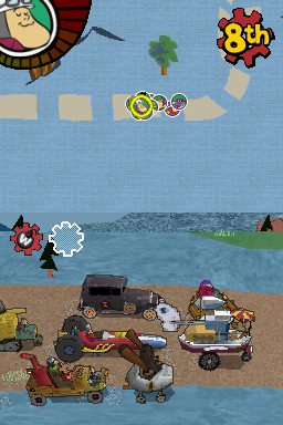 Screenshot of Wacky Races: Crash & Dash (Nintendo DS, 2008) - MobyGames